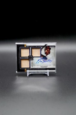 2020 Topps Jose Ramirez signature swatches triple relic autograph #ssta ...
