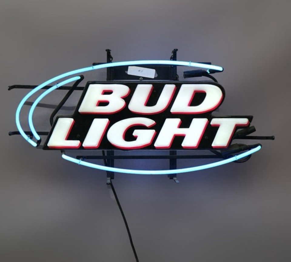 Vintage Bud Light Neon Advertising Store Display Beer Sign Light | eBay