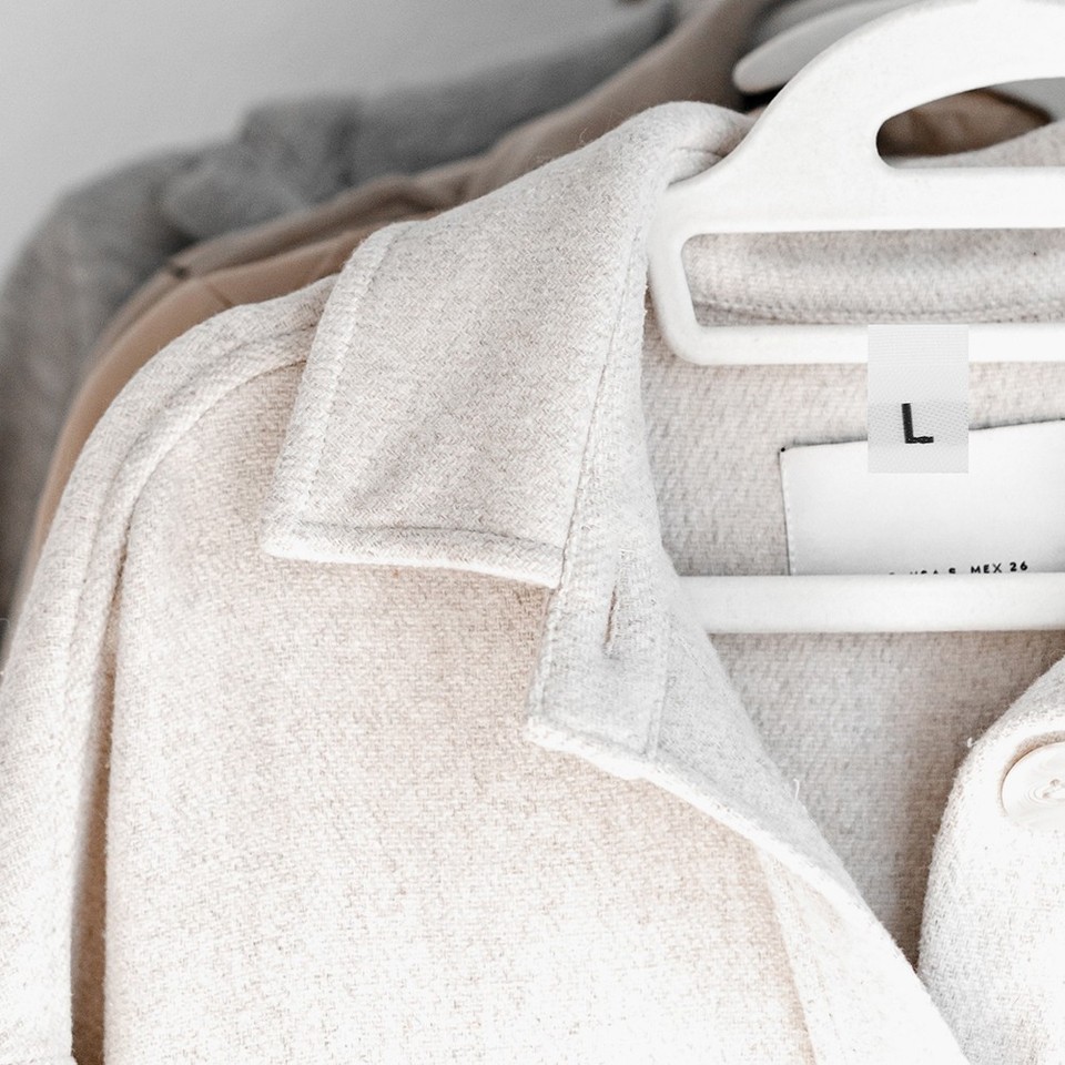 250 Pcs Cloth Size Label Garment Tags Clothing for Clothes Labels ...