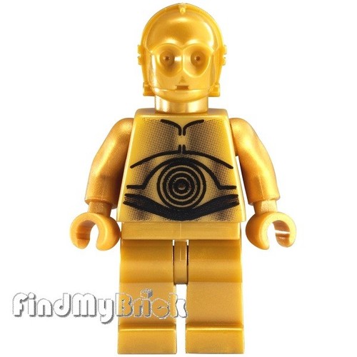 SW110 Lego Star Wars Protocol Droid C-3PO C3PO Minifigure 10188 10198 ...