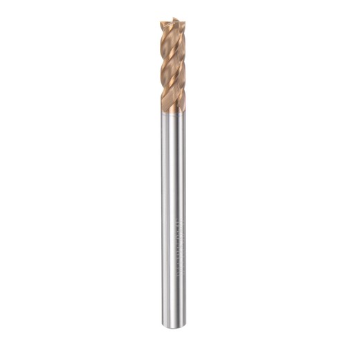 4mm x 12mm x 4mm x 50mm AlTiN Coated Carbide 4 Flutes Square End Mill ...
