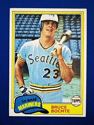 1981 TOPPS #723 BRUCE BOCHTE SEATTLE MARINERS NM-MT or BETTER 1979 AS ...
