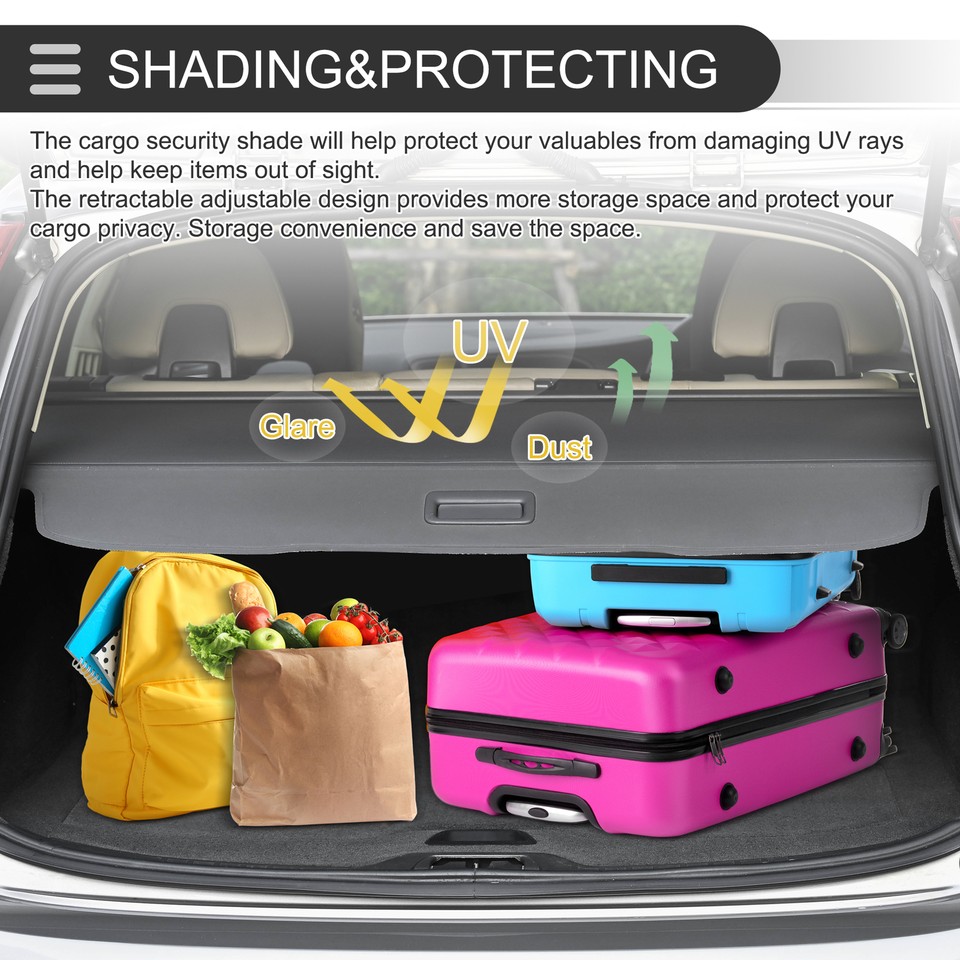 Jeep Renegade Class Trunk Parcel Shelf Retractable Cargo Cover | Gloss ...