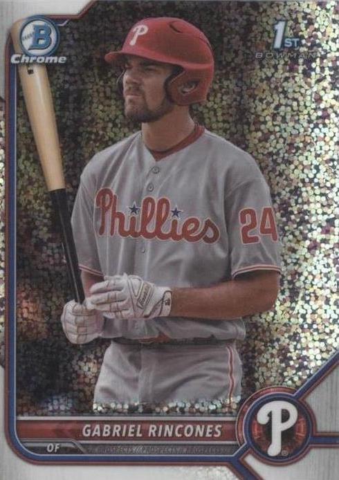 2022 Bowman Draft - Chrome Gabriel Rincones #BDC-142 Sparkle Refractor ...
