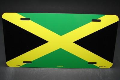 JAMAICA FLAG NOVELTY LICENSE PLATE TAG FOR CARS JAMAICAN FLAG | eBay
