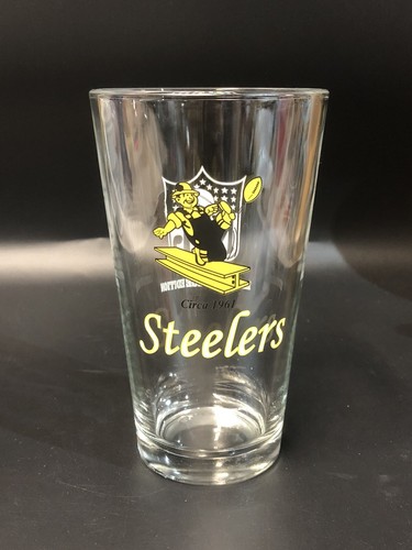 Pittsburgh Steelers Beer Glass Cup Vintage Steely McBeam 1961-68 Retro ...
