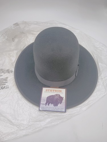 STETSON XXXX 6-3/4 AMISH BLACK AMERICAN BUFFALO COLLECTION BOUND LONG OVAL HAT 883383170795| eBay