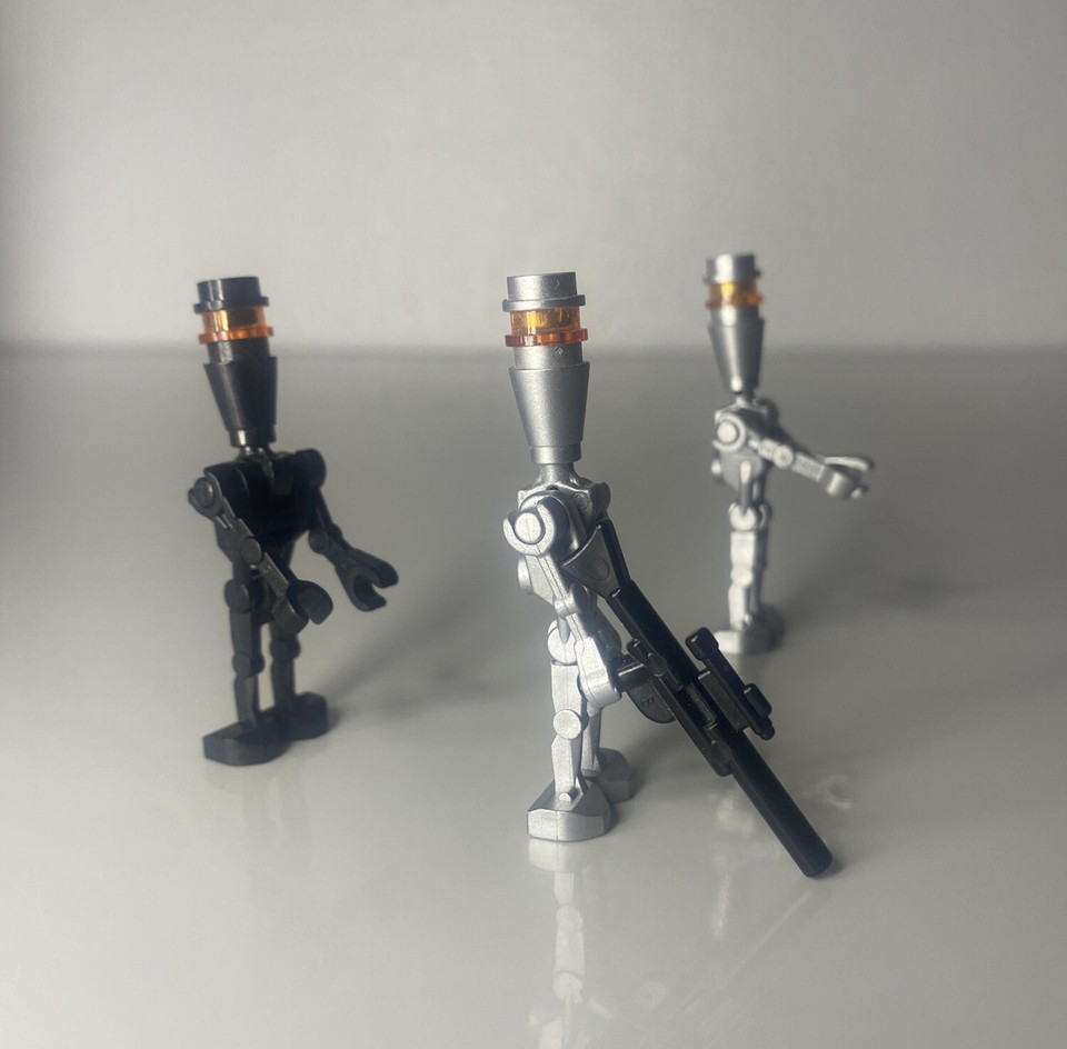 Lego Star Wars Clone Wars x3 Assassin Droids Black and Silver ...