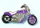 Purple Ribbon Pin Motorcycle Awareness Epilepsy Cystic Fibrosis Cancer ...