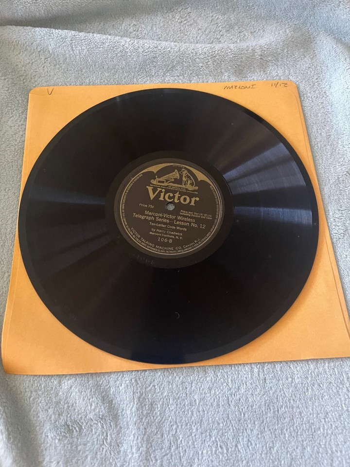 VICTOR Record 78 rpm 106 Harry Chadwick MACARONI-VICTOR TELEGRAPH ...
