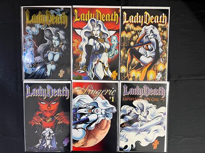 Lot 6 Lady Death II: Between Heaven & Hell #1-4, #1, #1 Chaos Comics ...