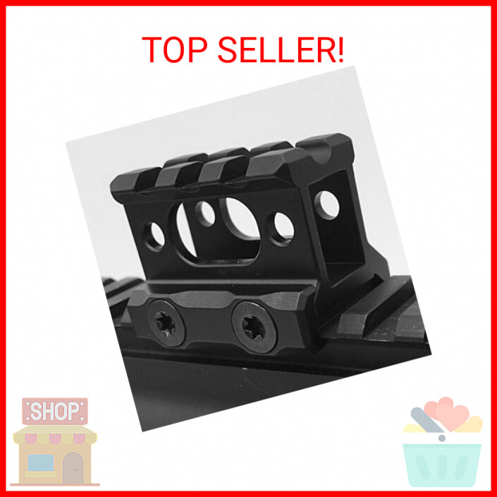 3-slot Slim Picatinny Short Riser Mount 1" High, 3 Slots, Black | eBay