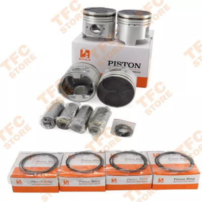 4PCS 4M40 Piston + Piston Rings Set For Mitsubishi 4M40 4M40T Engine | eBay