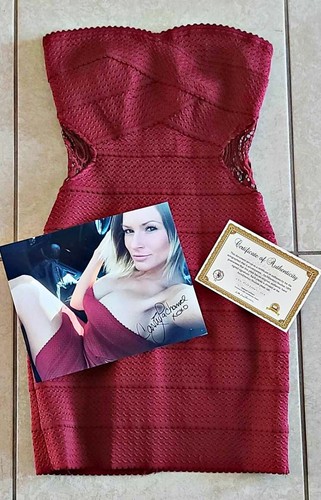 CARRIE LACHANCE: Photoshoot Dress w/Signed photo wearing w/COA | eBay