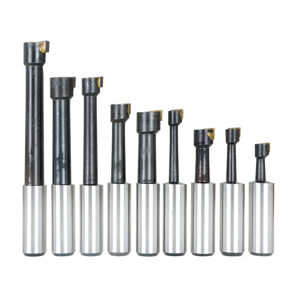 2" Boring Head R8 Shank 9Pcs 1/2" Carbide Boring Bar Set For Bridgeport ...