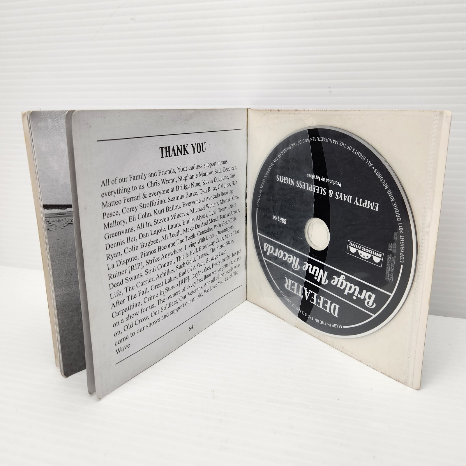 Empty Days & Sleepless Nights by Defeater (CD, 2011) Bridge Nine ...