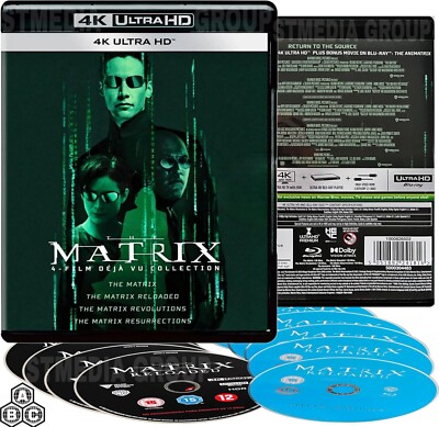 The Matrix Ultimate Collection 4K Ultra HD Blu-ray [Region Free] 5 ...