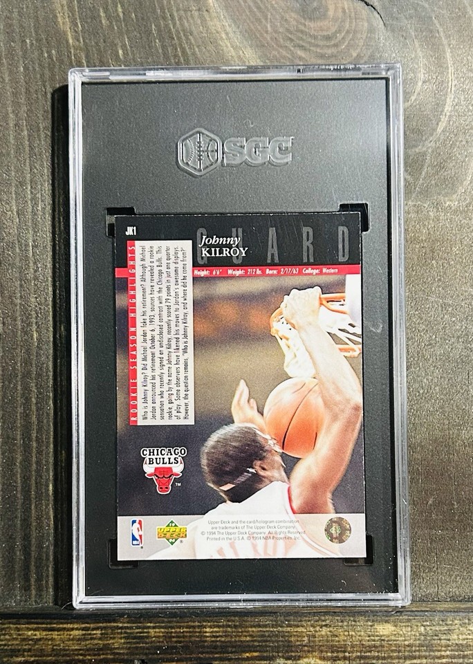 🔥1993 Upper Deck SE #JK1 Johnny Kilroy / Michael Jordan SGC 8 Chicago ...