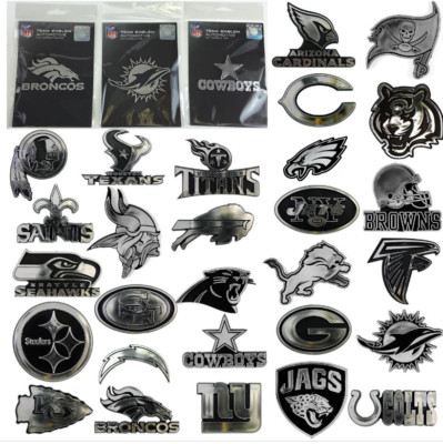 NFL Team Pick Your Team Logo Plastic Chrome Car Truck Auto Emblem ...