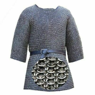 6mm Chainmail Armor Medieval Knight Mild Steel Chain mail Shirt ...