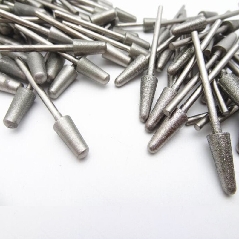 1-6mm Diamond Coated Grinding Burr Drill Bit Dremel Rotary Tools 400 ...