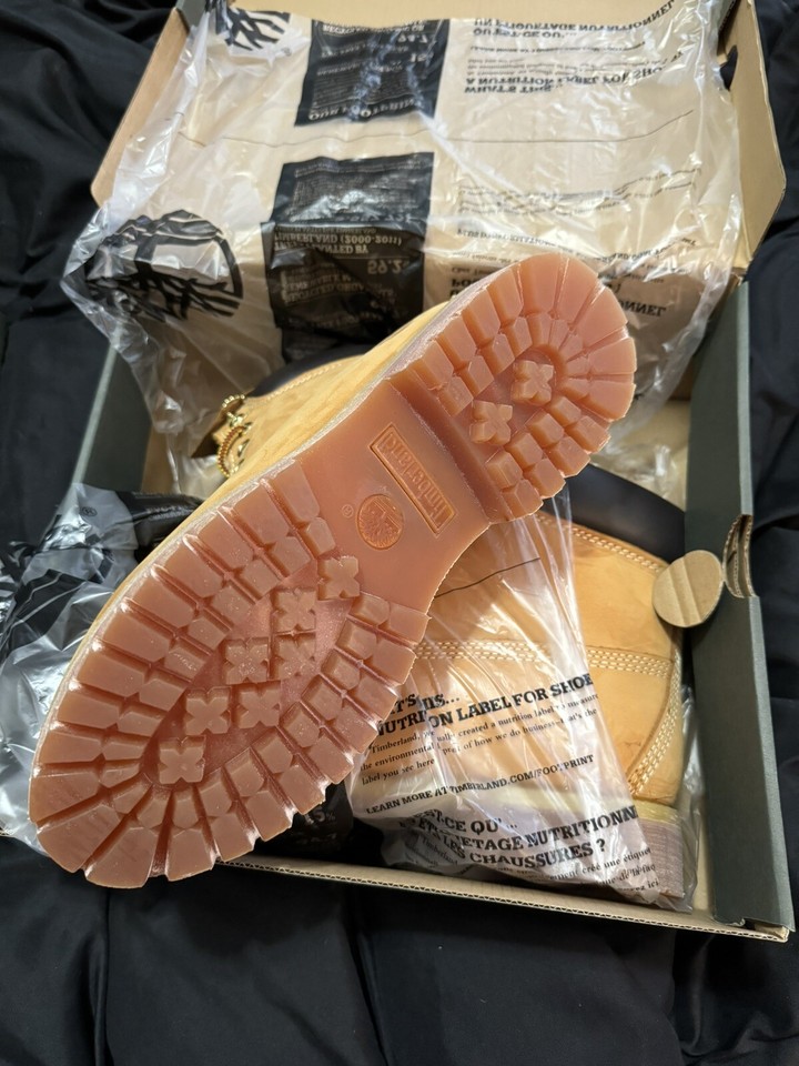 Timberland Men's 6 Inch Premium Waterproof Wheat Boots - US Men’s Size ...