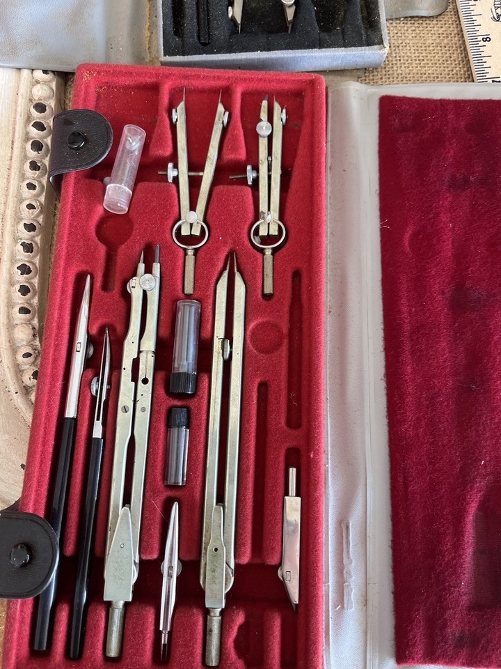 Lot DRAFTING ENGINEERING tools rulers Drafting Kits Mechanical Drawing ...