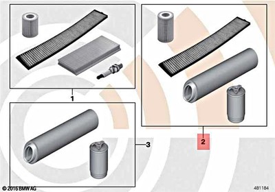 Genuine Oil Cabin Air Fuel Filter Service Kit BMW X3 E83 2.0 Diesel ...