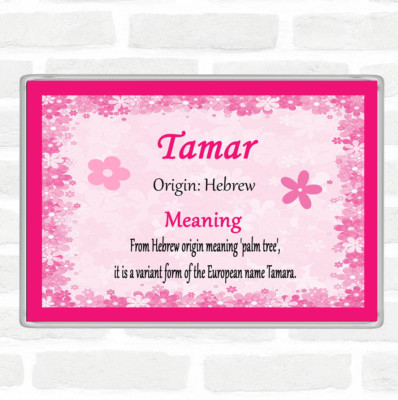 Tamar Name Meaning Jumbo Fridge Magnet Pink | eBay UK