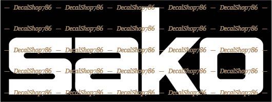 SAKO Firearms - Hunting & Outdoor Sports - Vinyl Die-Cut Peel N' Stick ...