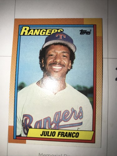 Topps Julio Franco 1990 550 Card | eBay