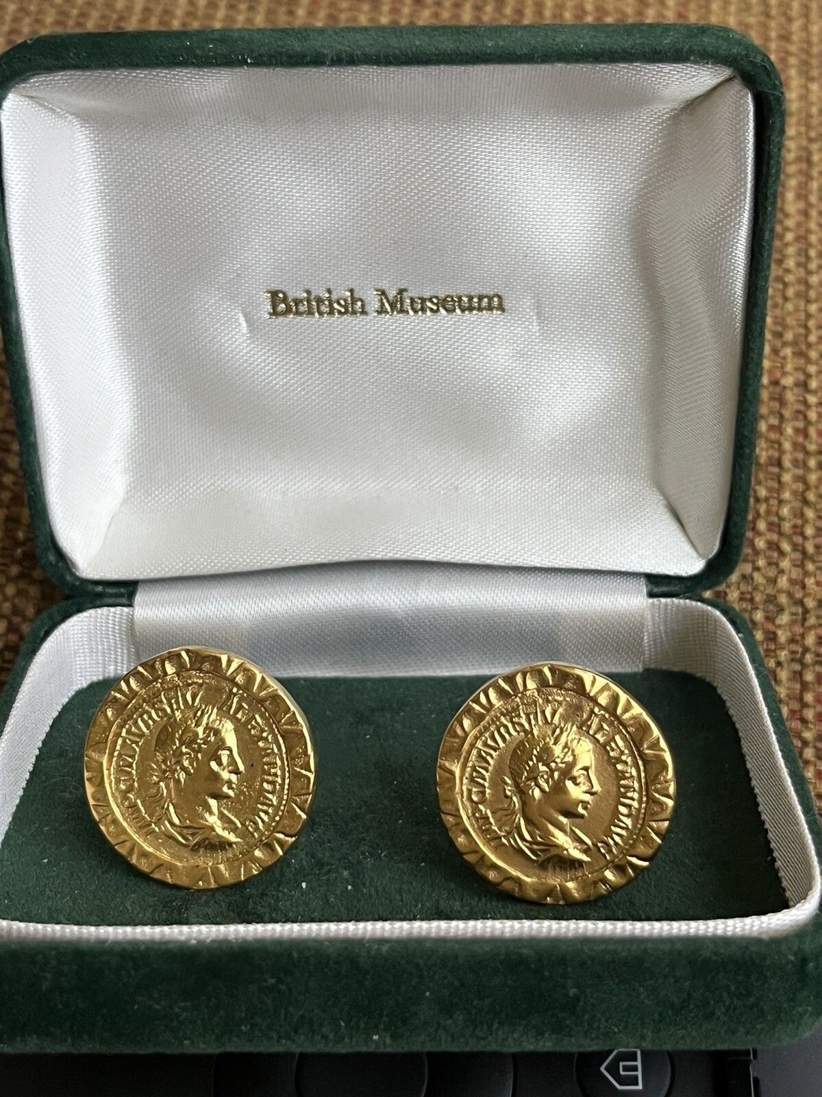 Emperor Severus Alexander Roman Gold Coin Cufflinks B… - Gem