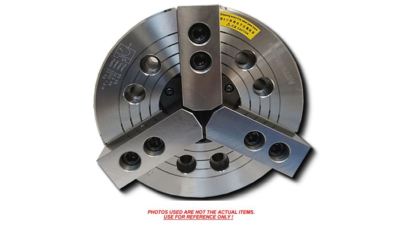 3-JAW 5" Power Chuck : Wedge Type Thru-Hole Flat Back (K-205-N-B) | eBay