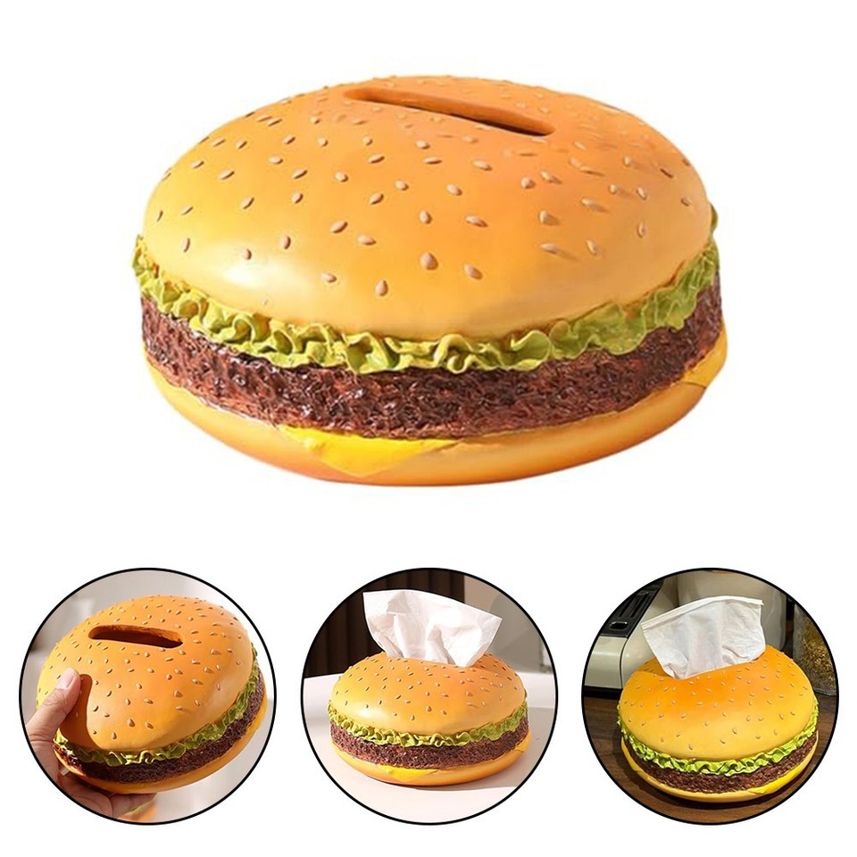 Car Tissue Box Fake Food Tissue Box Bread Model Fake Food Paper Storage ...