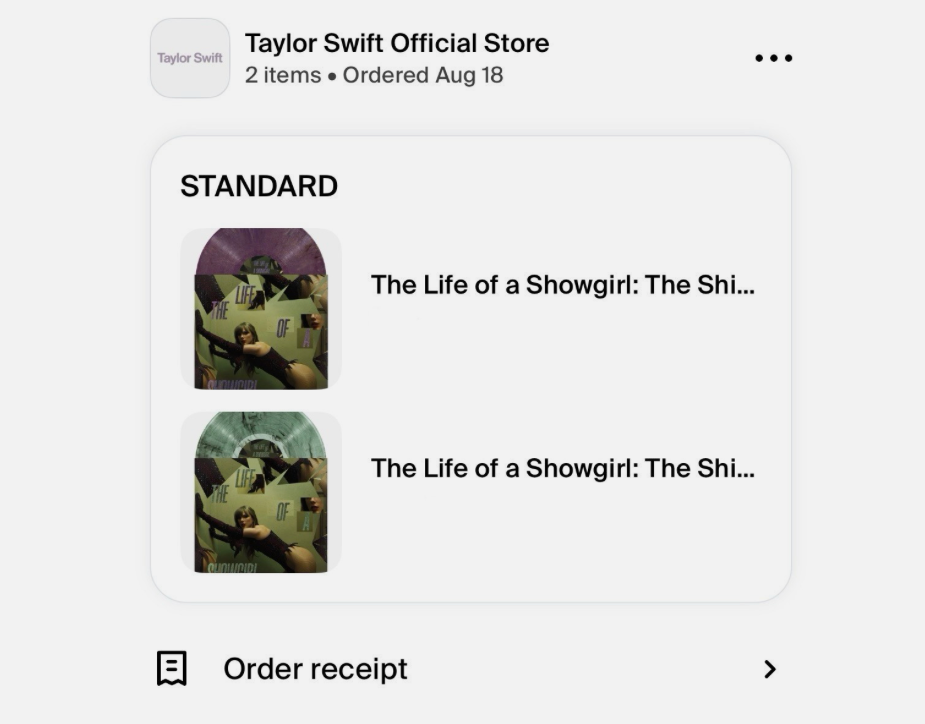 TAYLOR SWIFT - THE LIFE OF A SHOWGIRL THE SHINY BUG COLLECTION VINYL ...