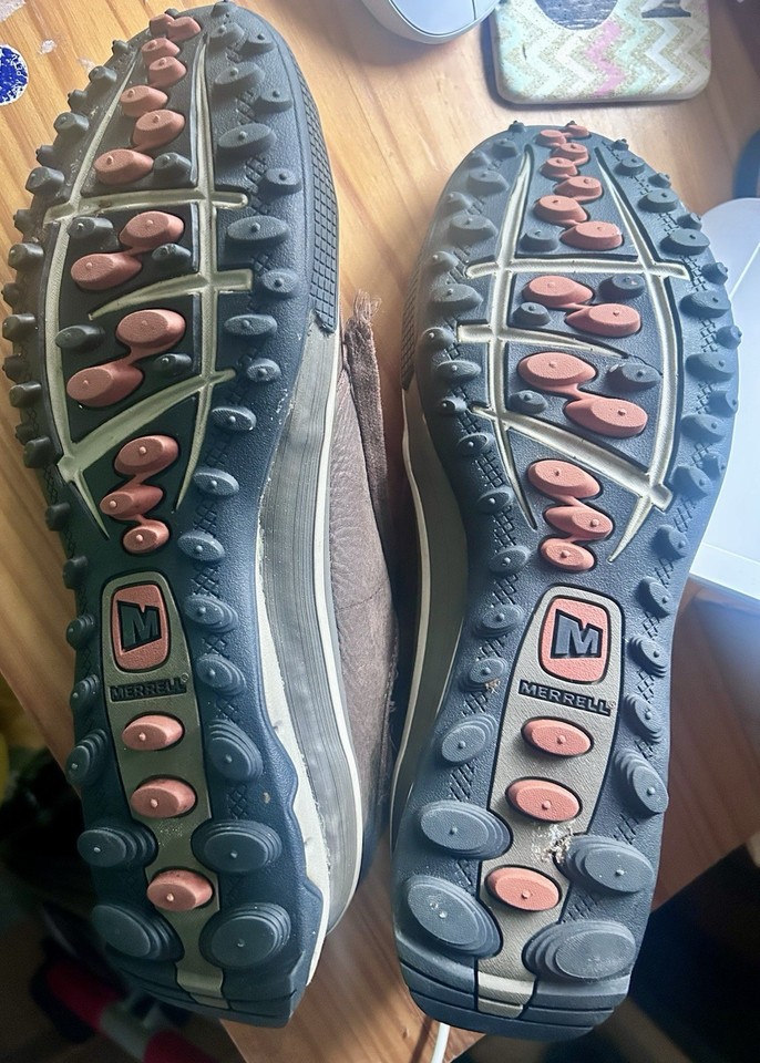 Merrell Walking Shoes Size UK 7 - Men’s / Unisex - Leather Brown | eBay UK