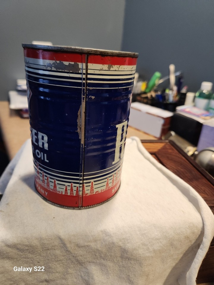 VINTAGE SKELLY OIL COMPANY " RANGER " MOTOR OIL 1 QUART CAN | eBay