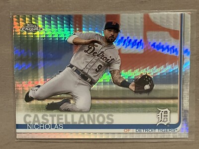 Nicholas Castellanos 2019 Topps Chrome PRISM Refractor SP Parallel Card ...