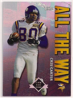 2001 CRIS CARTER TOPPS *OWN THE GAME* #AW6 OHIO STATE BUCKEYES ...