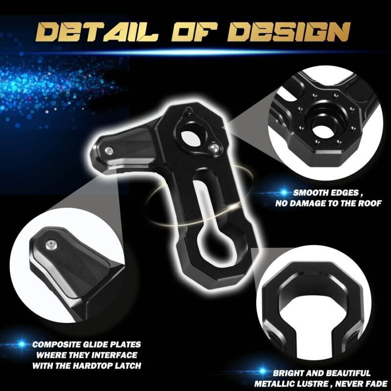 Freedom Top L-Shaped Roof Locks Latches Locks for Jeep Wrangler JK JKU ...