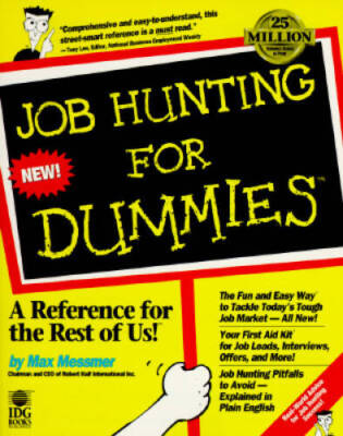 Job Hunting for Dummies (For Dummies Series) - Paperback - ACCEPTABLE ...