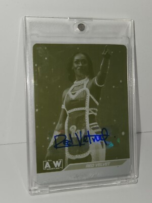 2024 AEW All Elite Wrestling Printing Plate Yellow 1/1 Red Velvet #1 ...