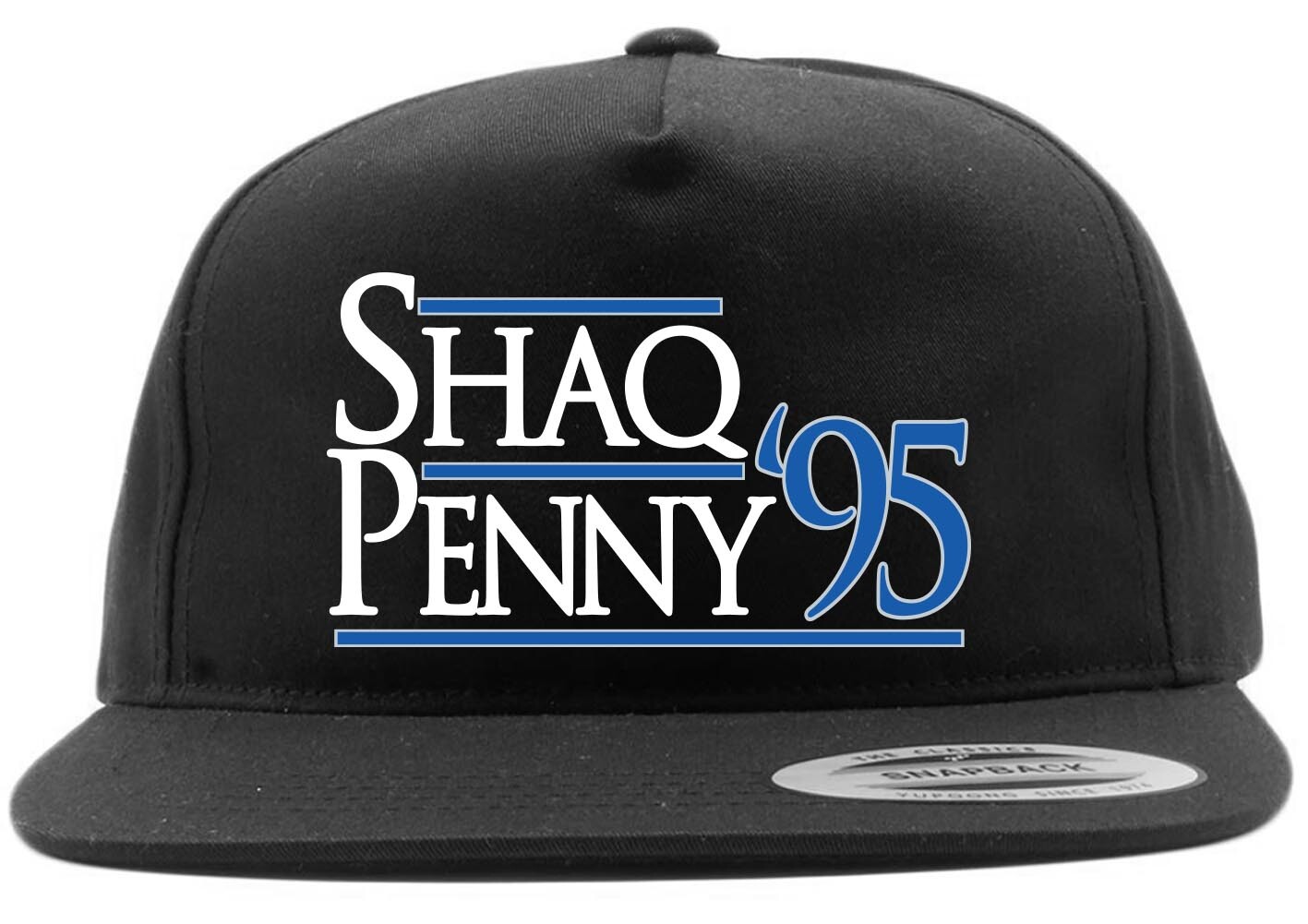 Black Shaquille O'Neal Shaq Penny Hardaway Orlando Magic 1995 Snapback ...