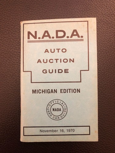 NADA Michigan Edition Auto Auction True Values Guide November 16, 1970 ...