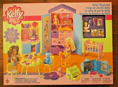 NRFB RARE VHTF VINTAGE 2002 MATTEL KELLY PLAYROOM PLAYSET INTERNATIONAL ...