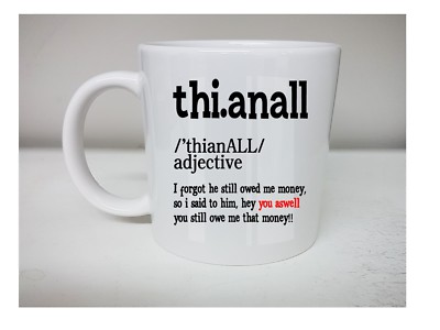 Thi Anall Yorkshire Meaning Dictionary Fun joke tea,coffee Gift idea ...