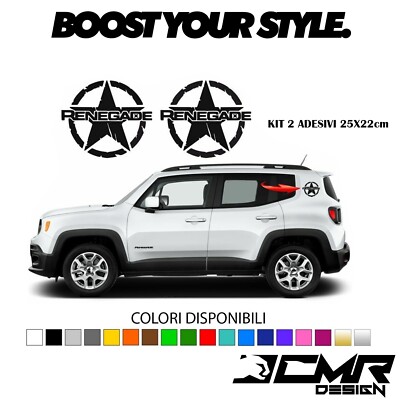 Adesivi Stella Militare US ARMY per Jeep Renegade Kit 2 Stickers ...