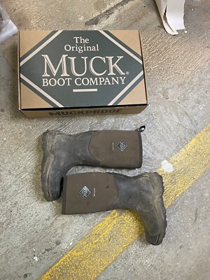 Muck Men's Wetland Bark and Tan Muck Boots WET-998K Size 10 Read | eBay