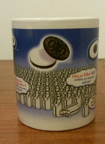 EUC Oreo Cookie Coffee Milk Cows Dunk Mug Cup Microwave Dishwasher Safe ...