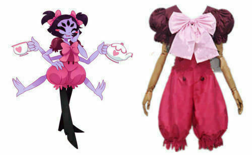 Undertale Muffet Cosplay Costume Jacket Jumpsuit Dress # | eBay